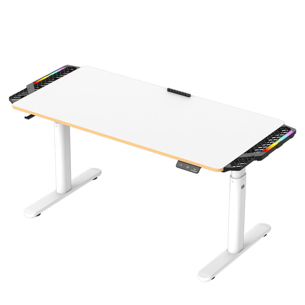 Ultradesk PULSAR LED RGB - Małe biurko z elektryczną regulacją