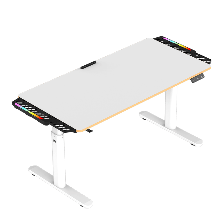 Ultradesk PULSAR LED RGB - Małe biurko z elektryczną regulacją